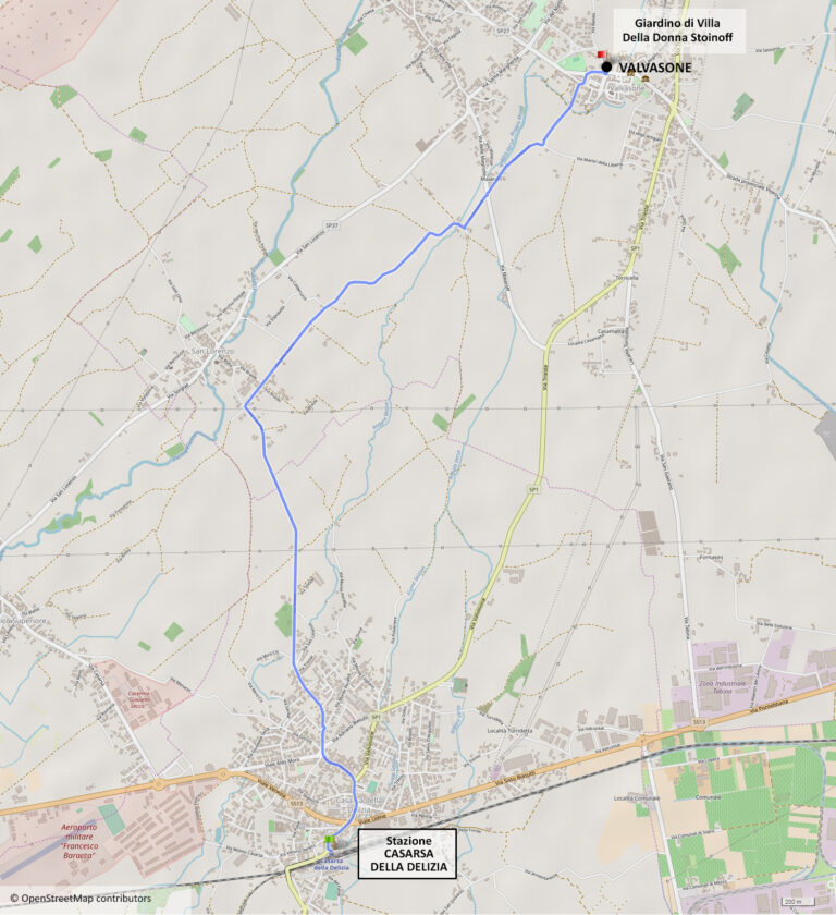 In bicicletta verso il Giardino di Villa Della Donna Stoinoff a ...